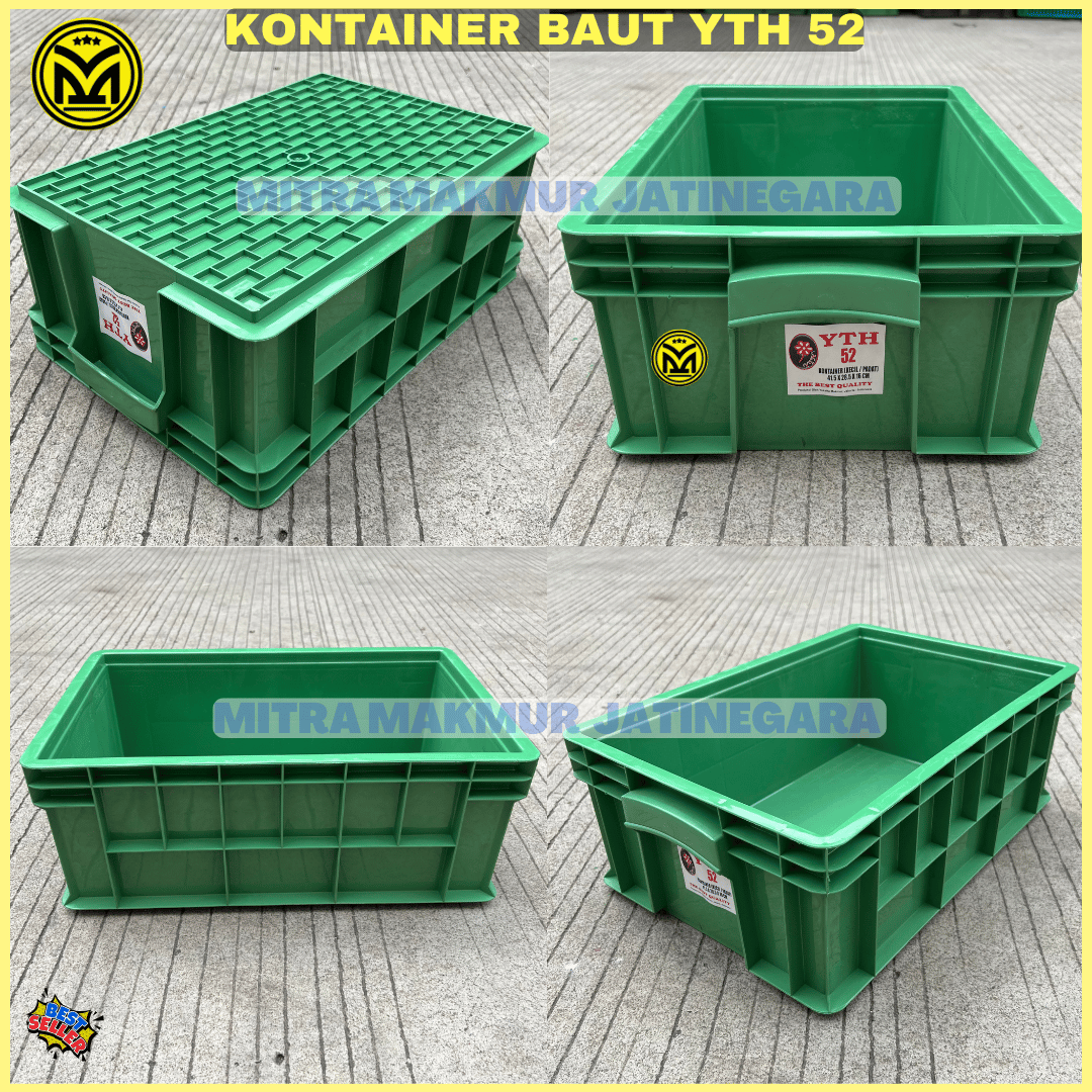 Container Box Industri Rapat Bak Peranakan Ikan Krat Baut YTH 52 ...