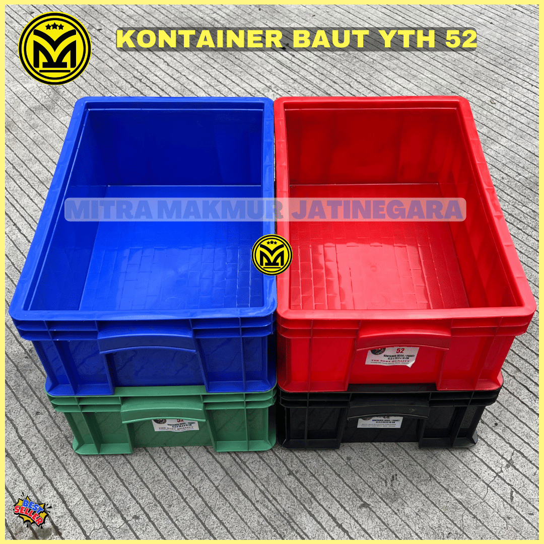 Container Box Industri Rapat Bak Peranakan Ikan Krat Baut YTH 52 ...